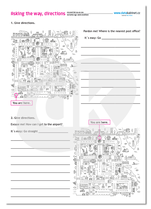 Asking the Way, Giving Directions | datakabinet.cz