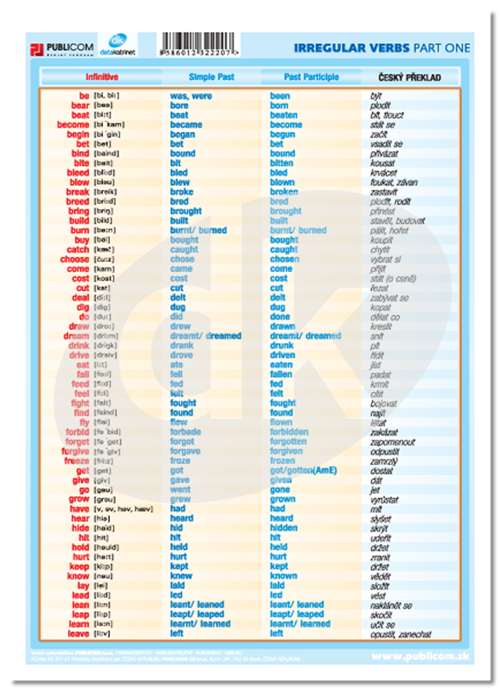 Irregular Verbs l. | datakabinet.cz
