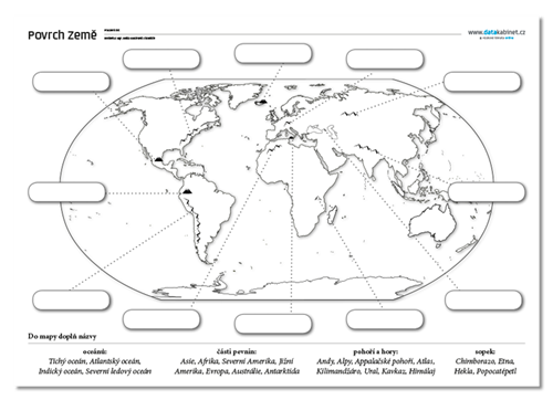 Povrch Země | datakabinet.cz